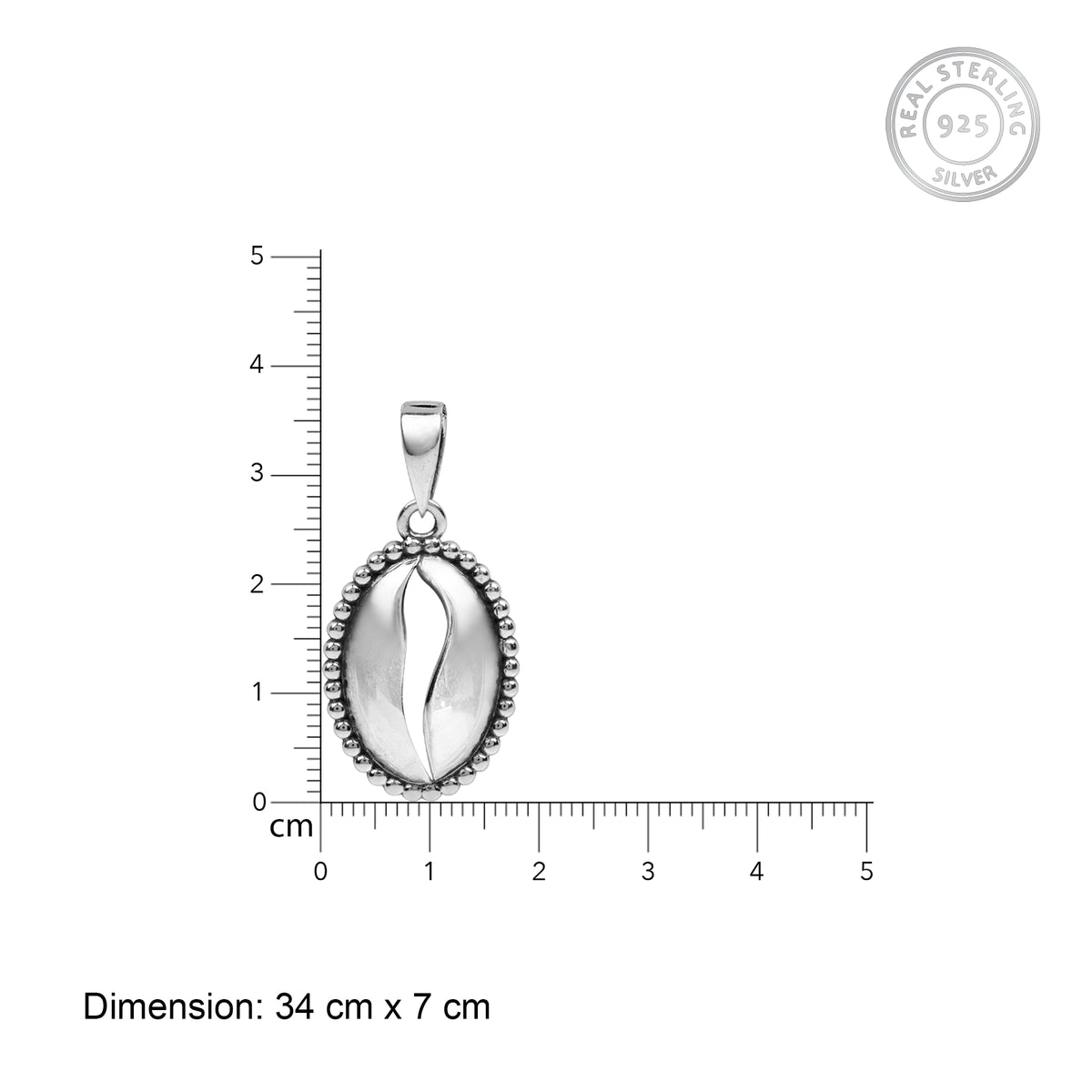 Buy Oxidised Silver Kaudi Shell Pendant Online in India | AVNI